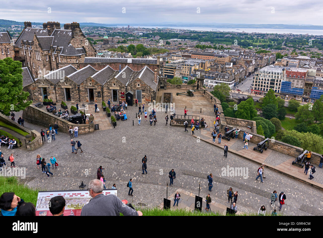 Edinburgh Castle is a historic fortress, which dominates the skyline of ...