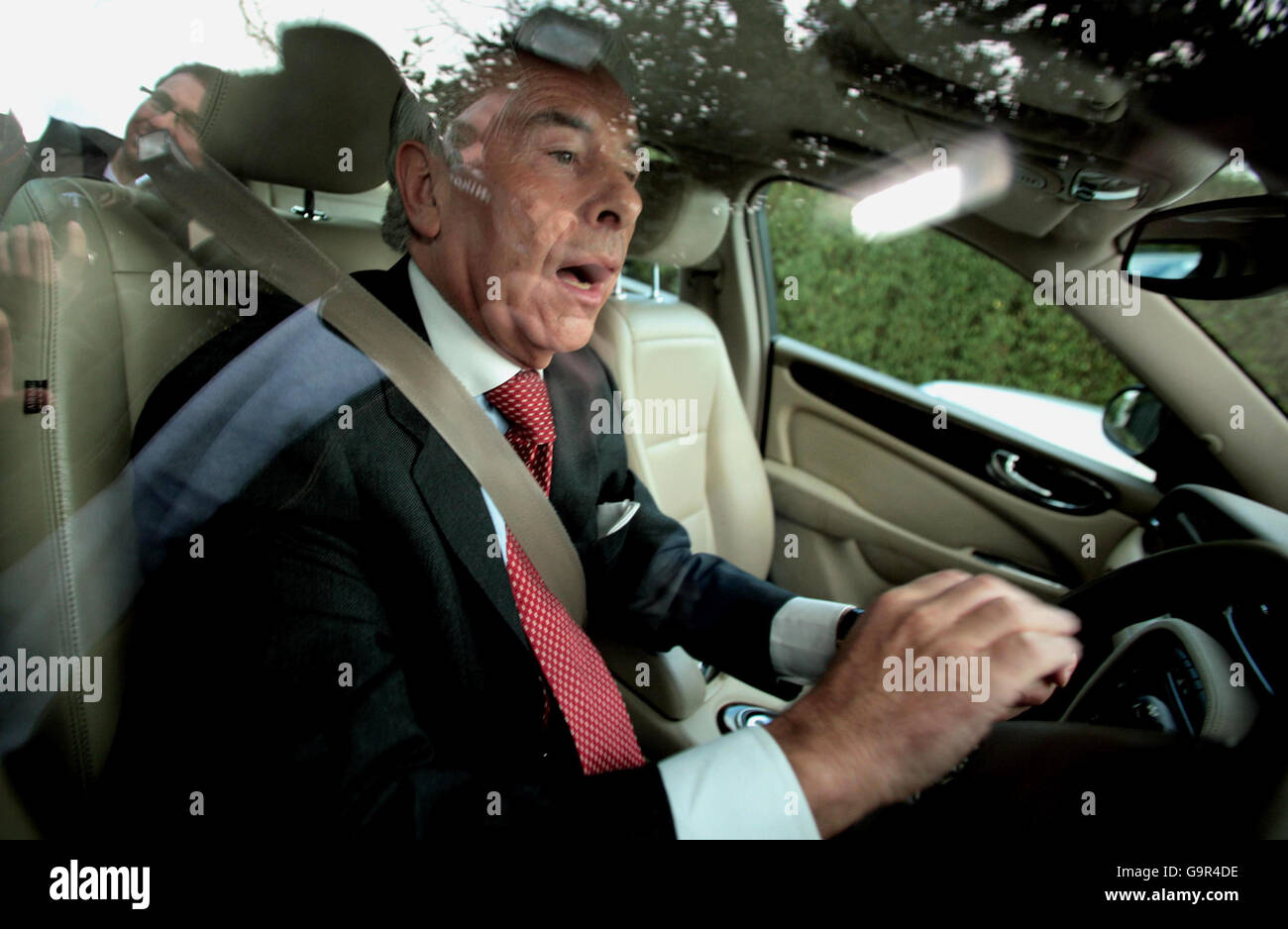Lord Levy leaving his home in North London as he hits BBC camerawoman ...
