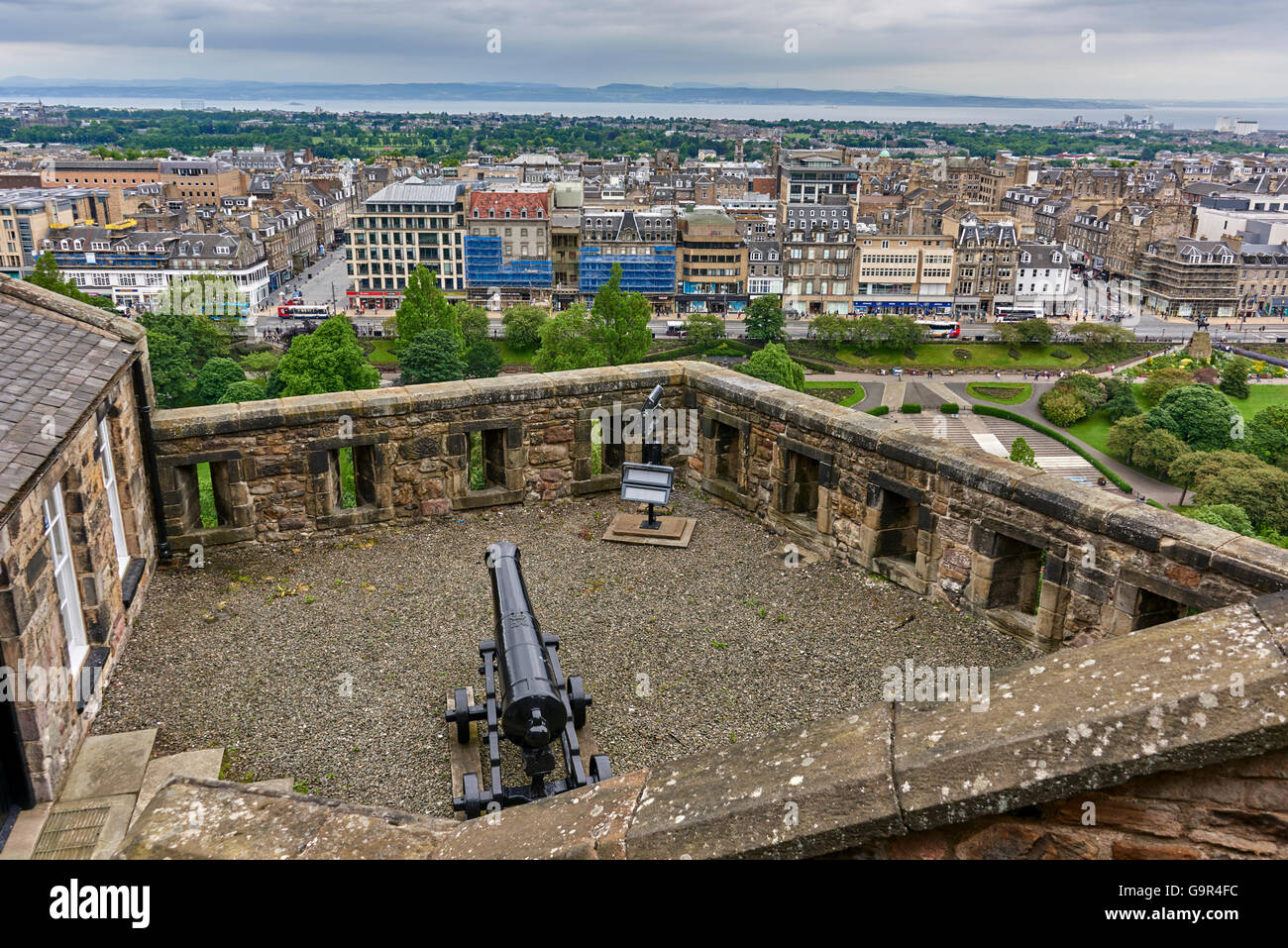 Edinburgh Castle is a historic fortress, which dominates the skyline of ...