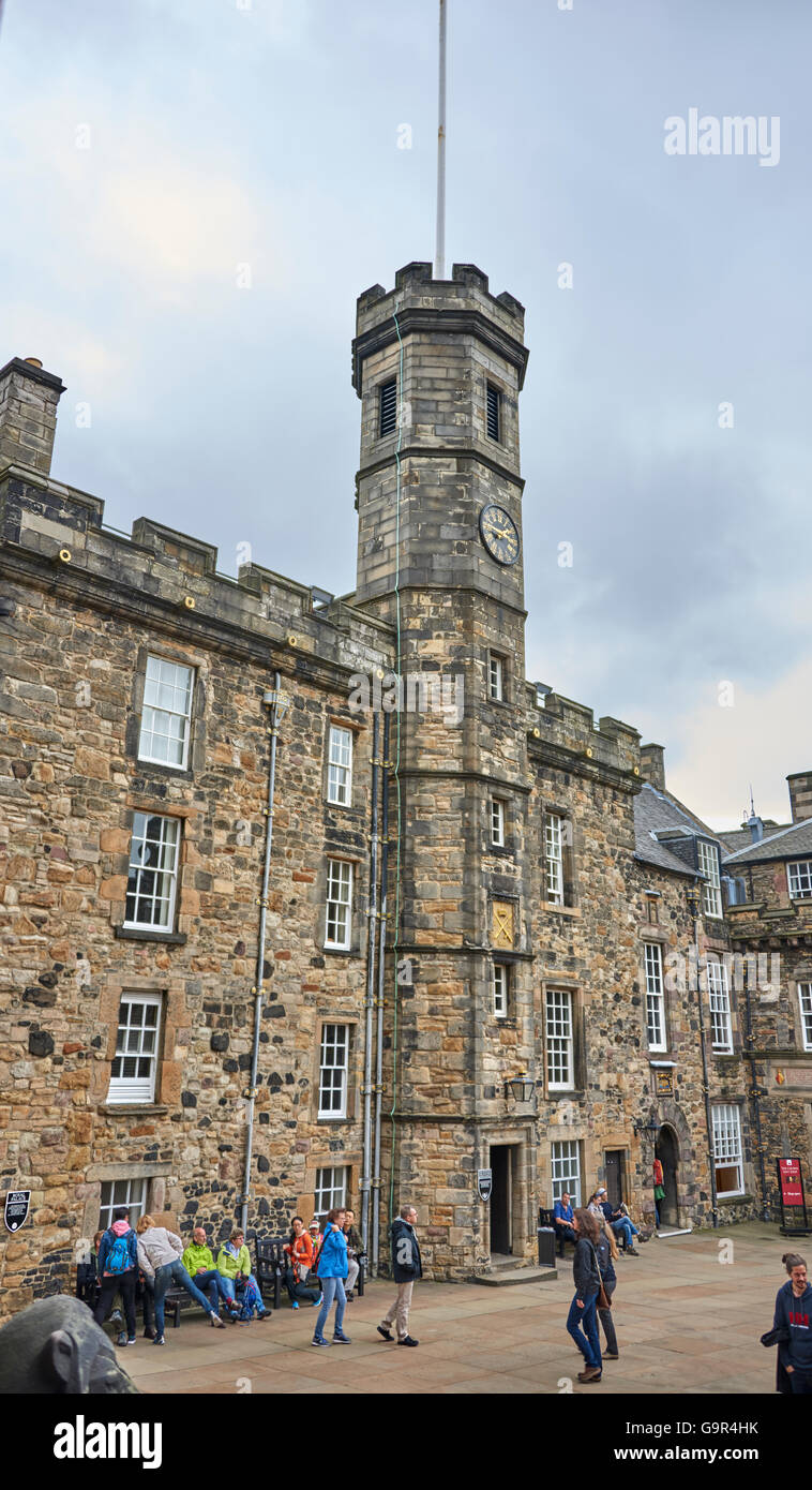 Edinburgh Castle is a historic fortress, which dominates the skyline of ...