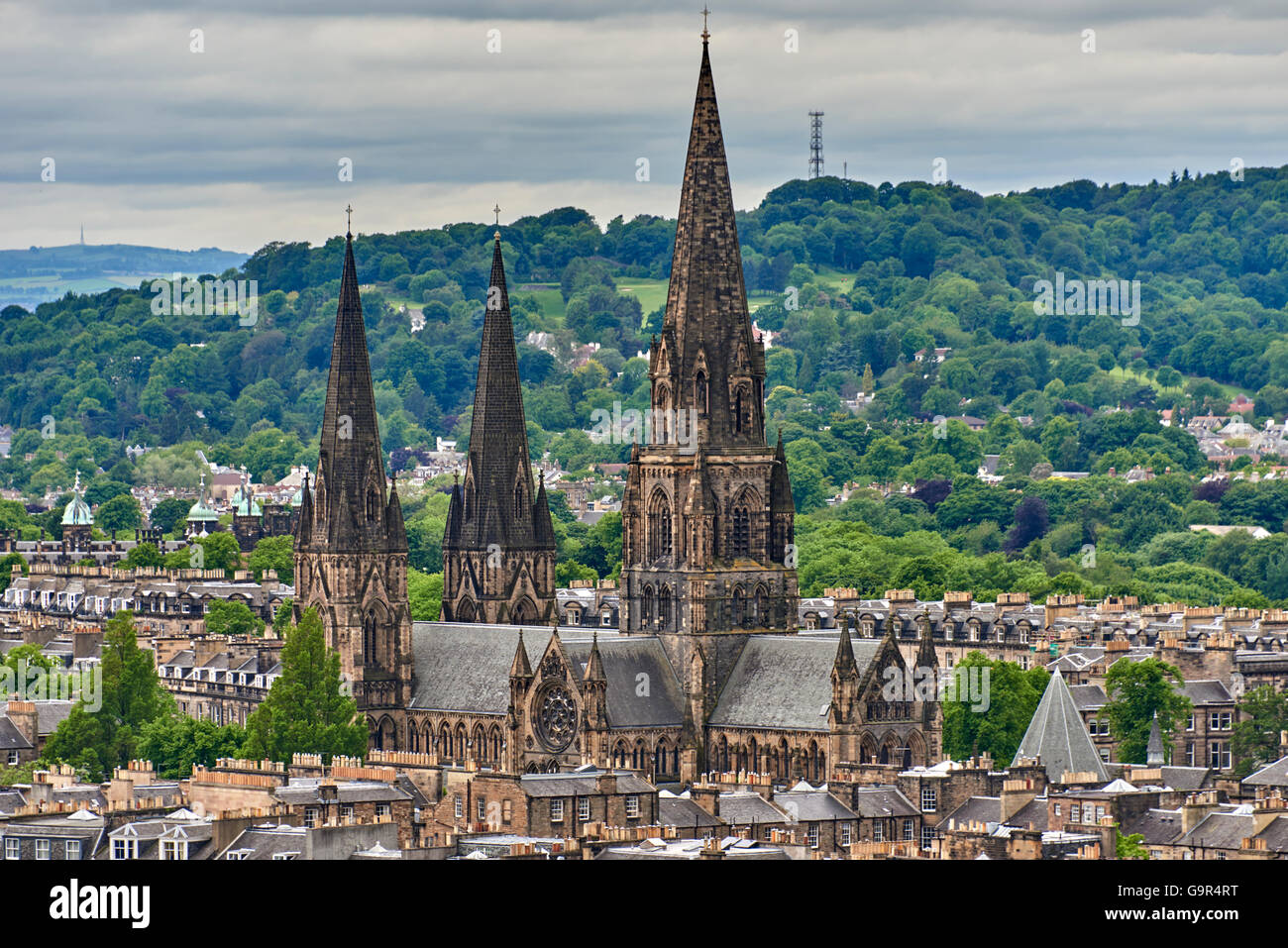 Edinburgh Castle is a historic fortress, which dominates the skyline of ...