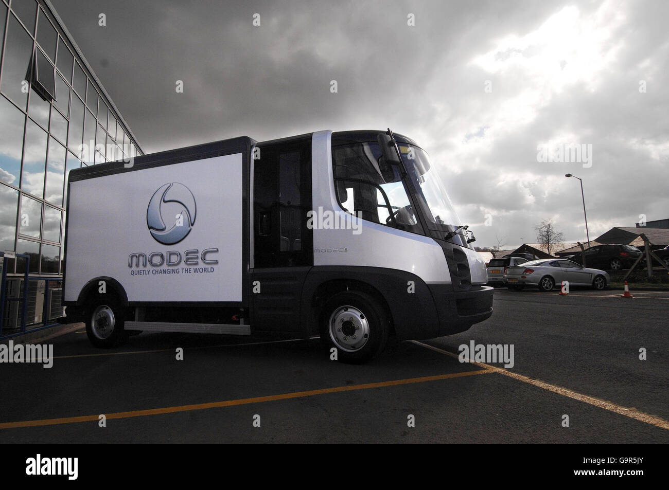 An electric powered truck, which was inspected by Conservative leader ...