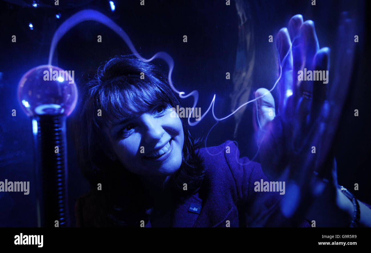 STANDALONE: BBC Scotland Weather presenter Heather Reid holds one of ...