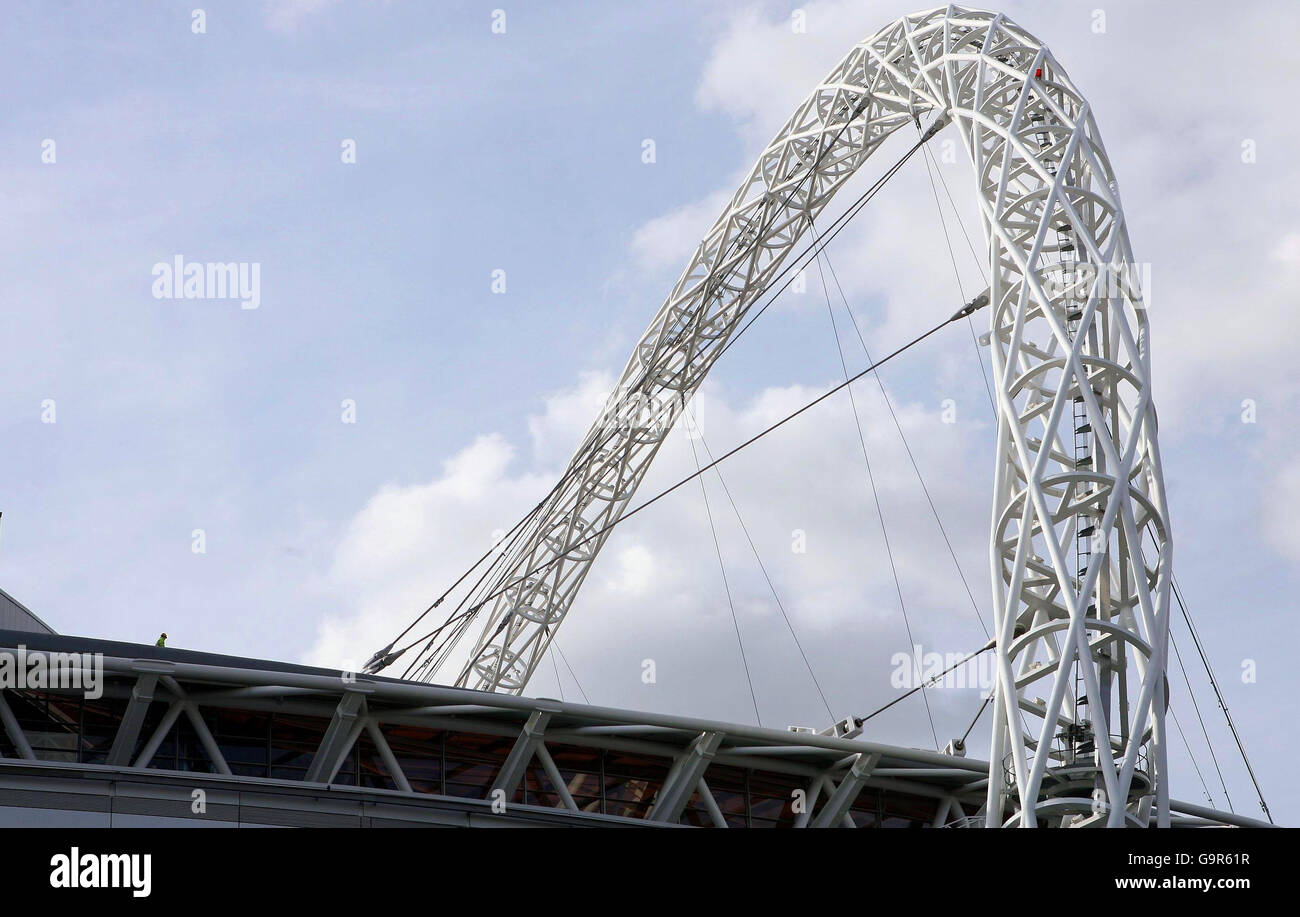 New Wembley Stadium prepares to open Stock Photo - Alamy
