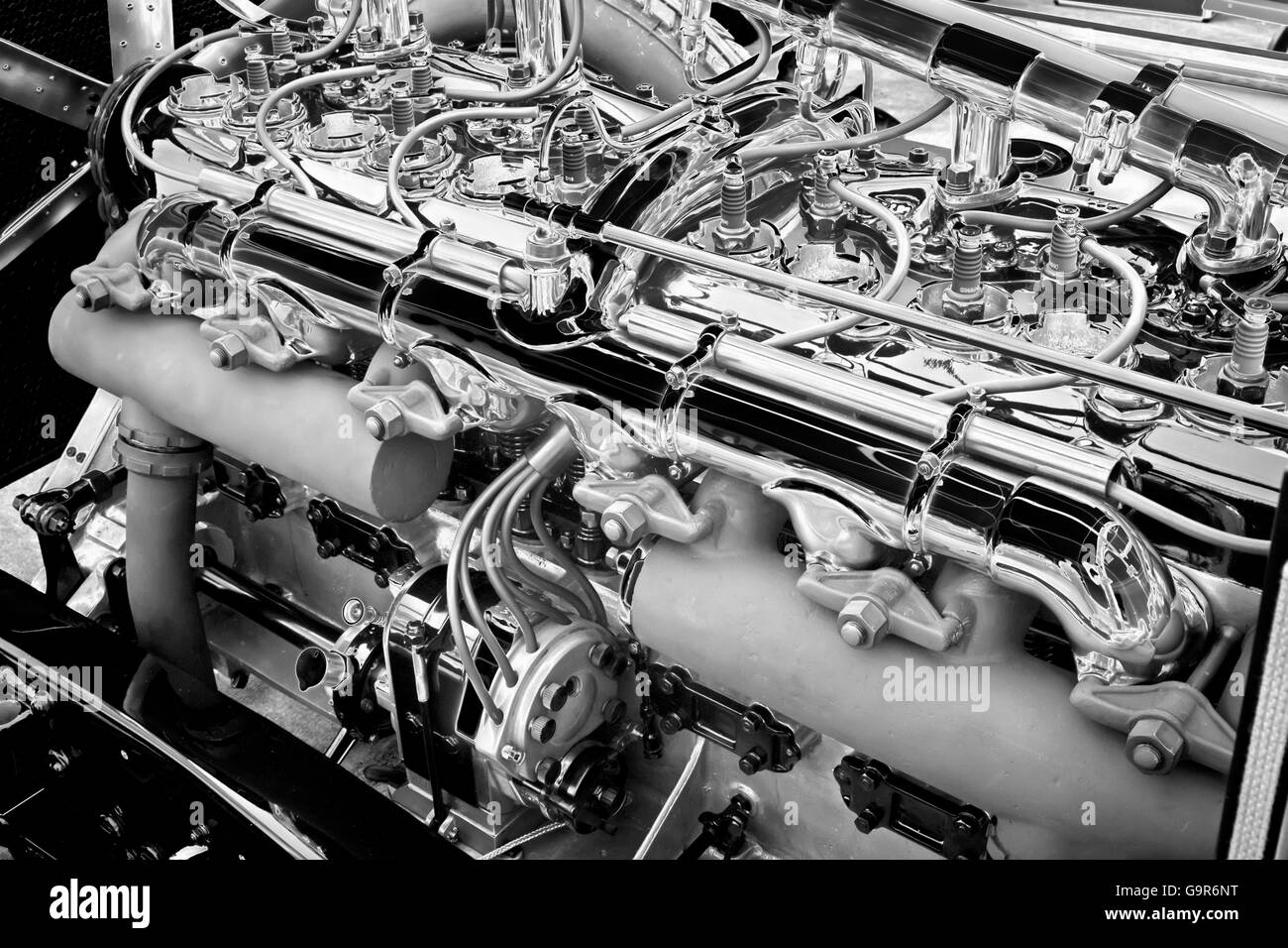 Vintage rolls royce details Black and White Stock Photos & Images - Alamy
