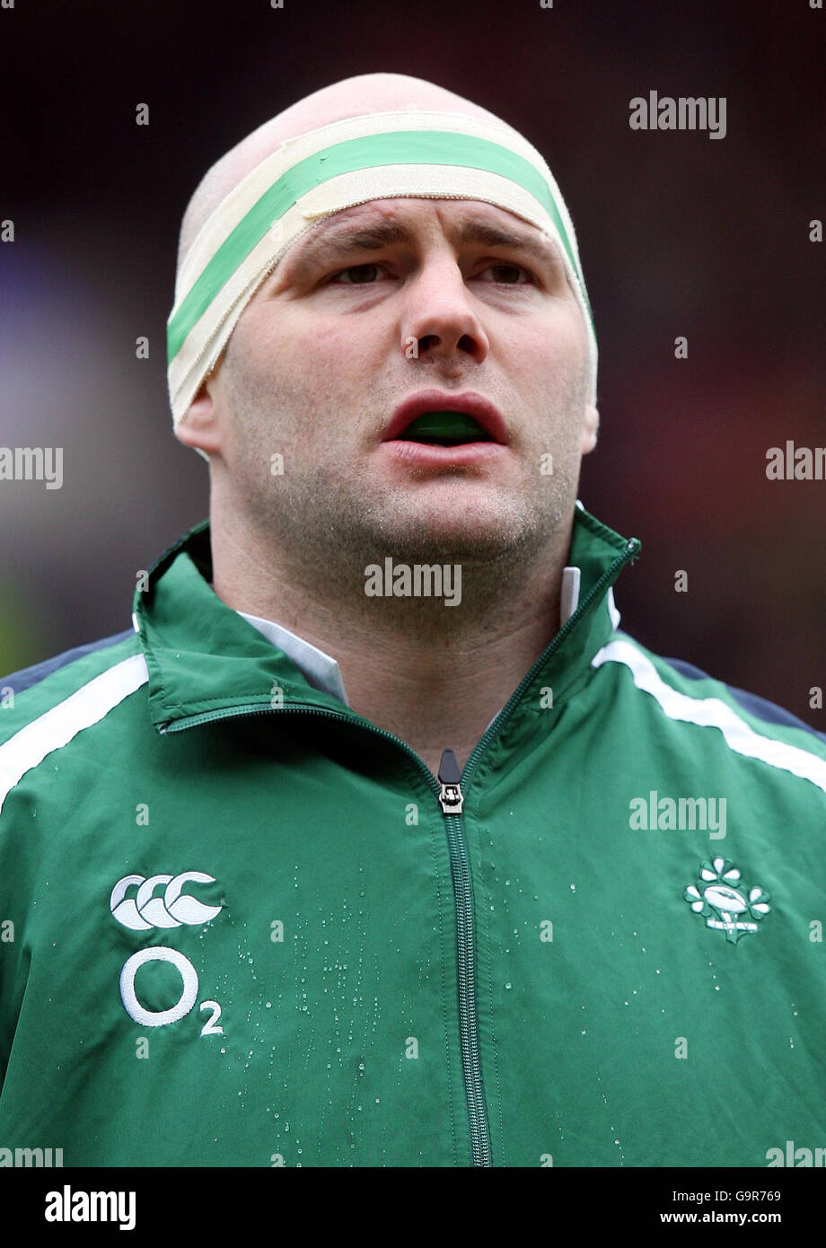 Irelands john hayes the rbs 6 nations championship match murrayfield hi ...