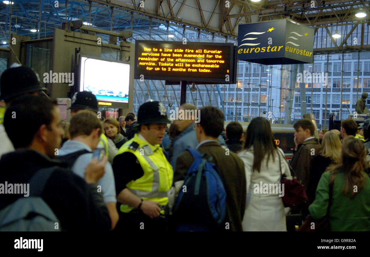 Trains severely disrupted following fire near clapham in south london ...