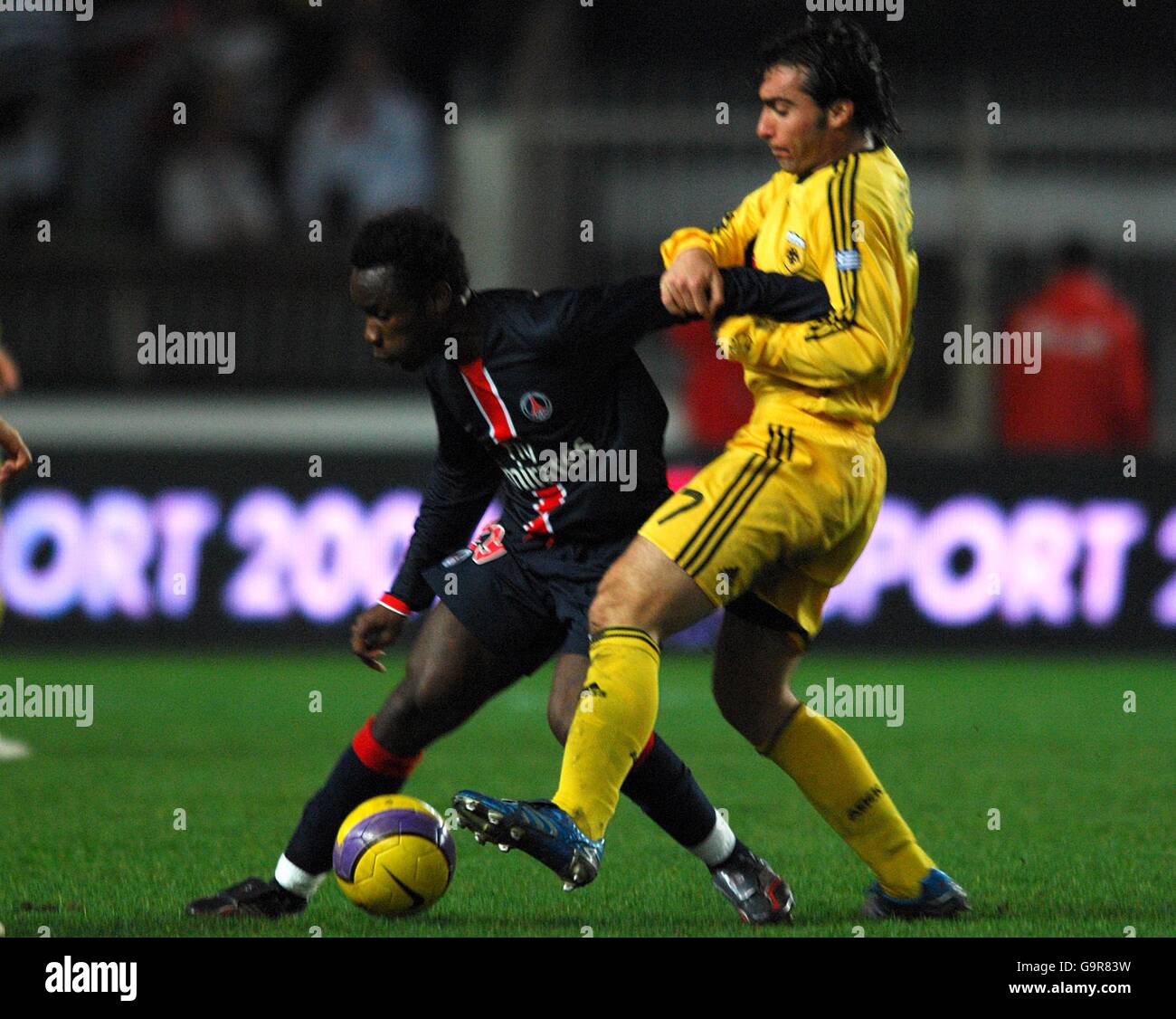Soccer paris saint germain v aek athens hi-res stock photography and ...