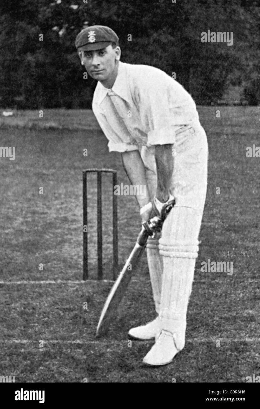 Cricket. Jack Hobbs, Surrey and England Stock Photo - Alamy