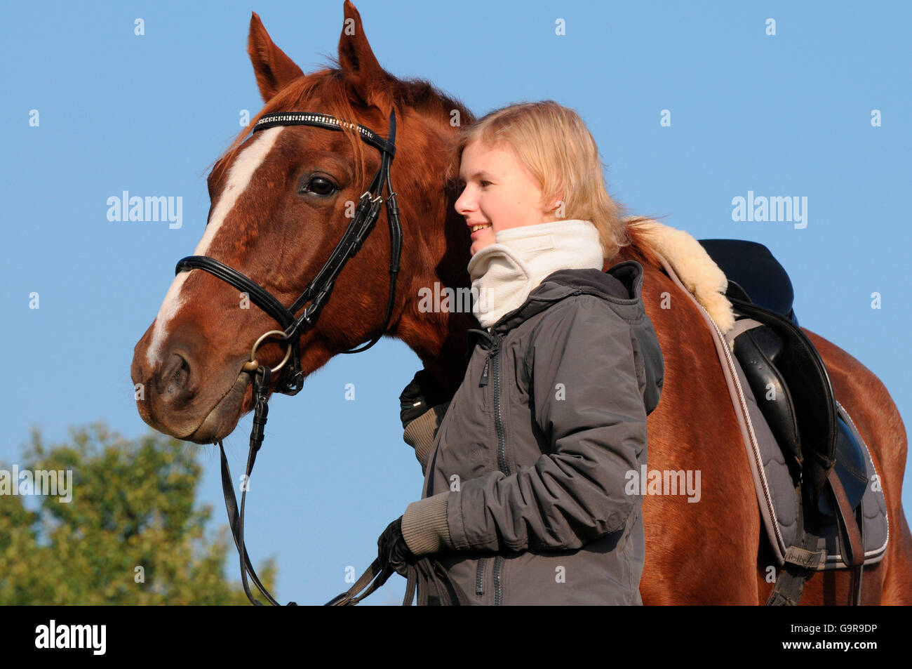 German girl horse hi-res stock photography and images - Alamy