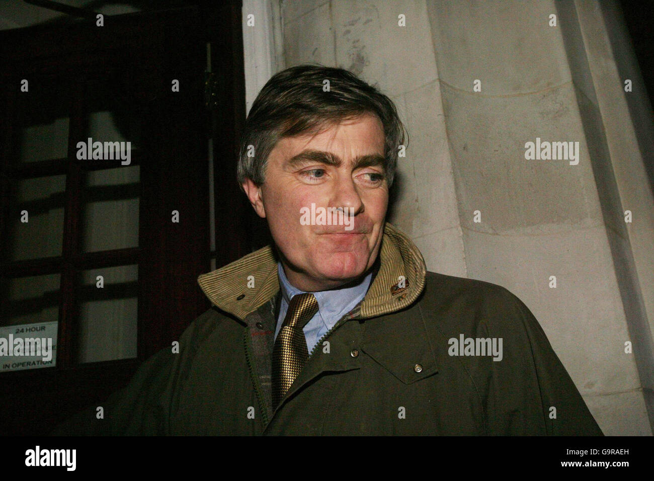 Conservative MP Patrick Mercer arrives back at his central London home ...