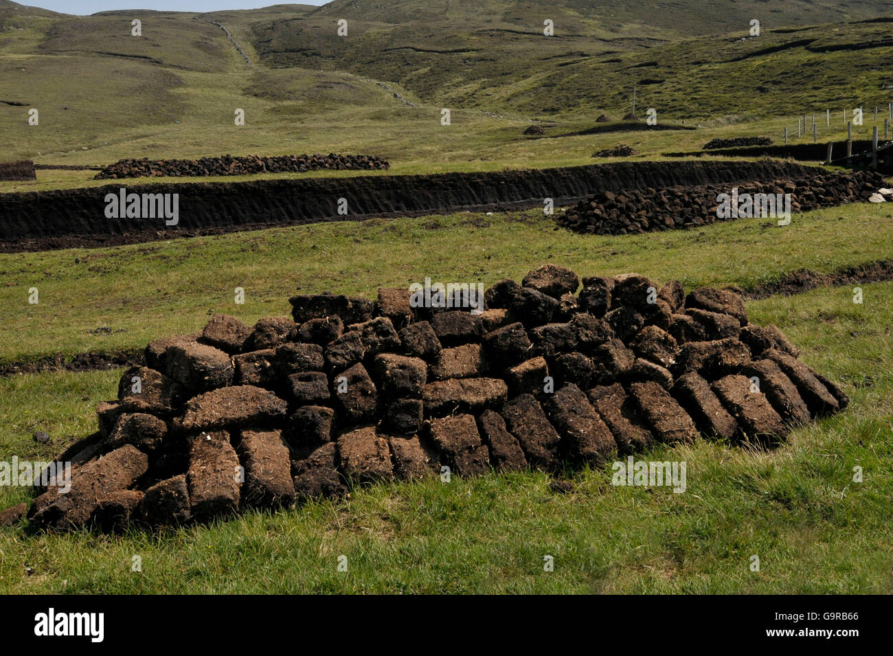 Peat, Arranmore Island, County Donegal, Ireland / Aran Island, turf ...