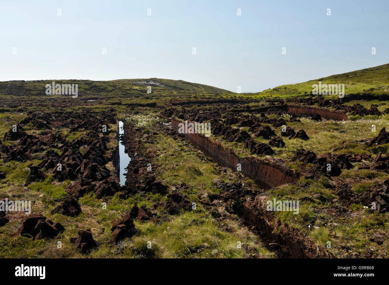 Peat, Arranmore Island, County Donegal, Ireland / Aran Island, turf ...