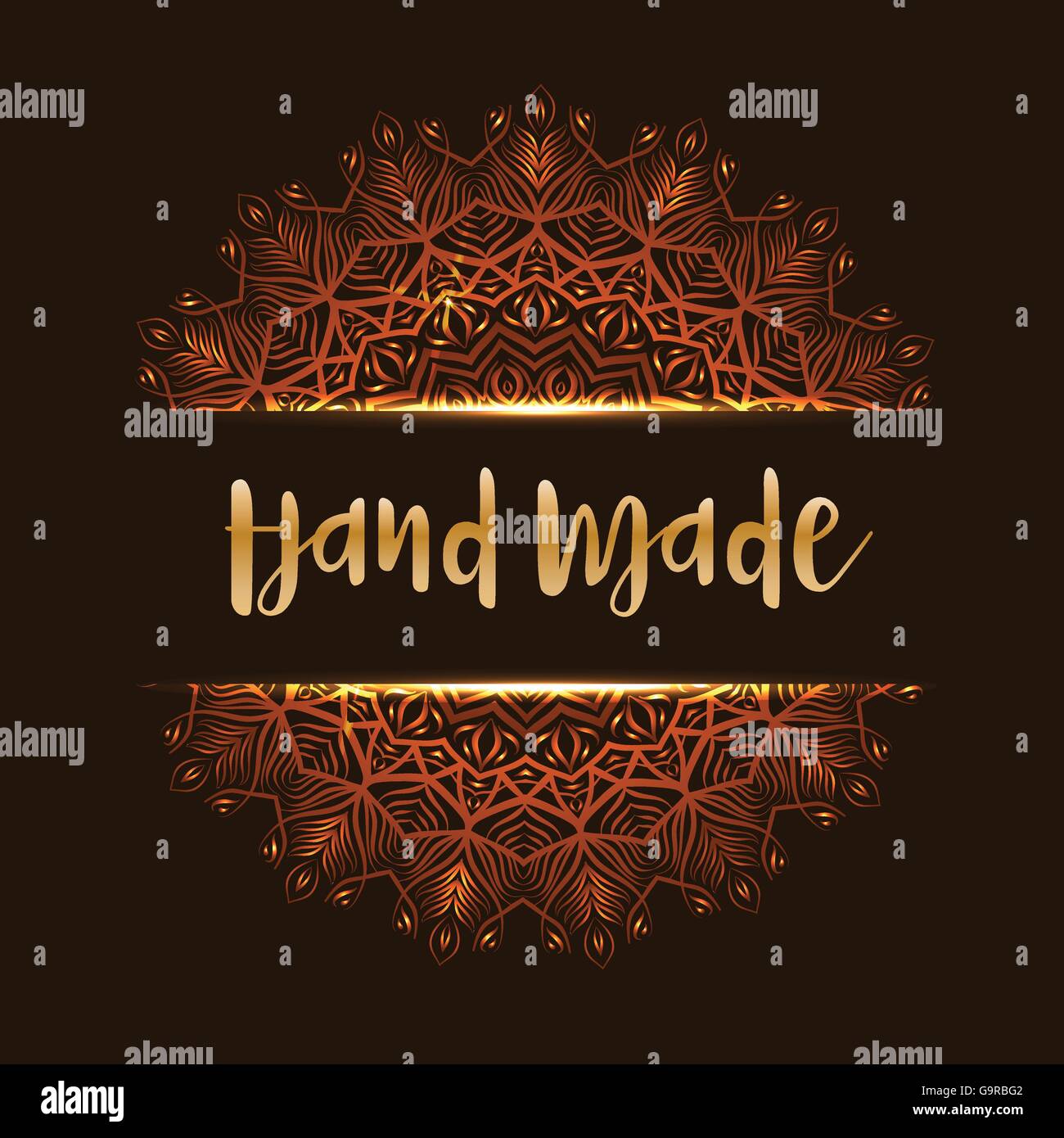 Hand made mandala Stock Vector Image & Art - Alamy