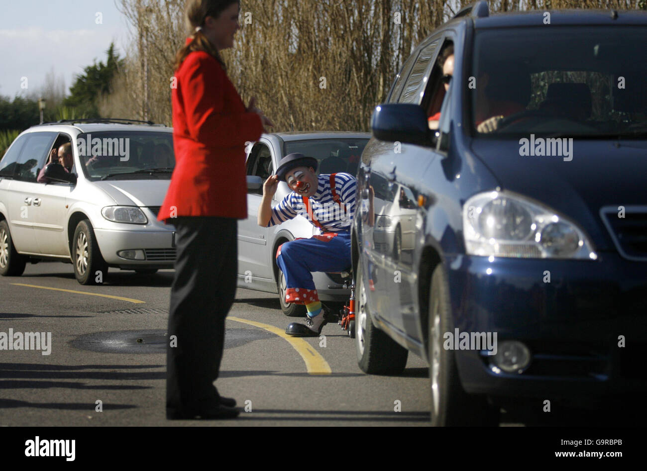 Izzo (aka Ian Radforth from Ossett, West Yorkshire) arrives at Butlins ...