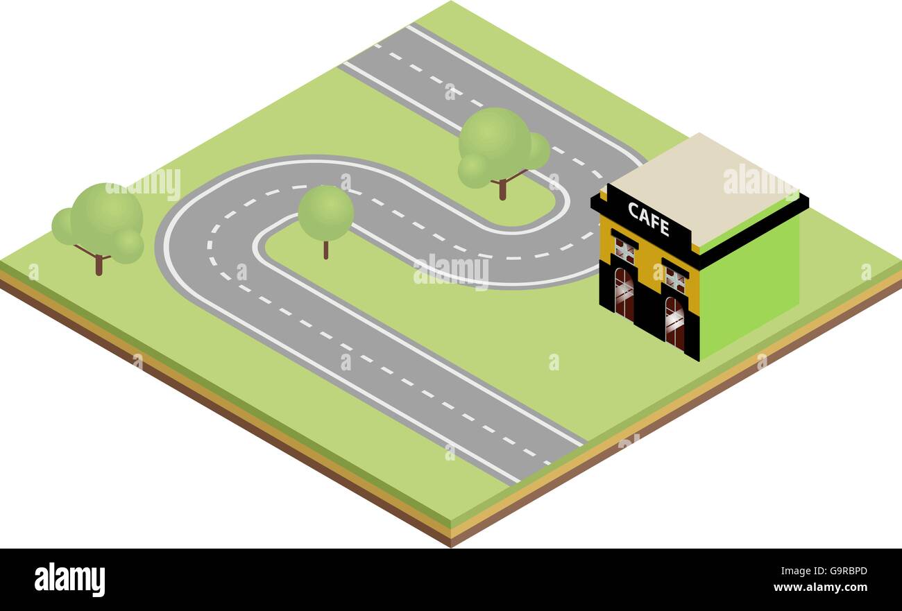 Season tree cafe Stock Vector Images - Alamy