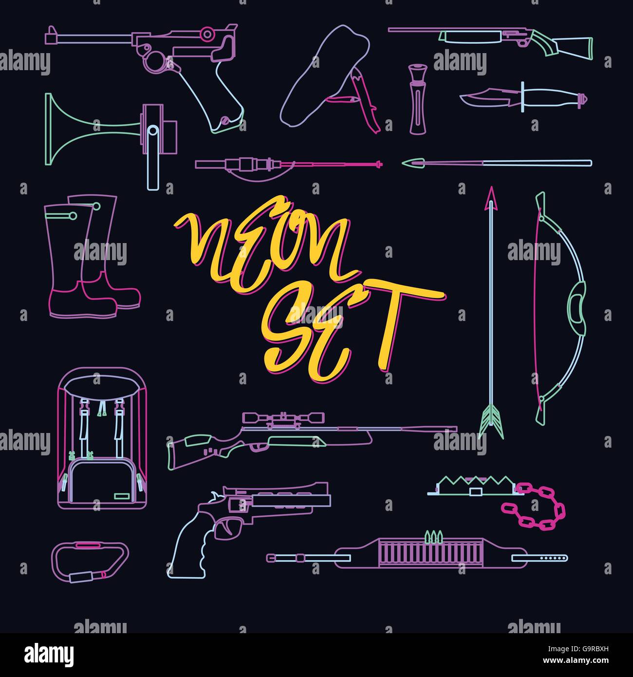 Gun in belt Stock Vector Images - Alamy