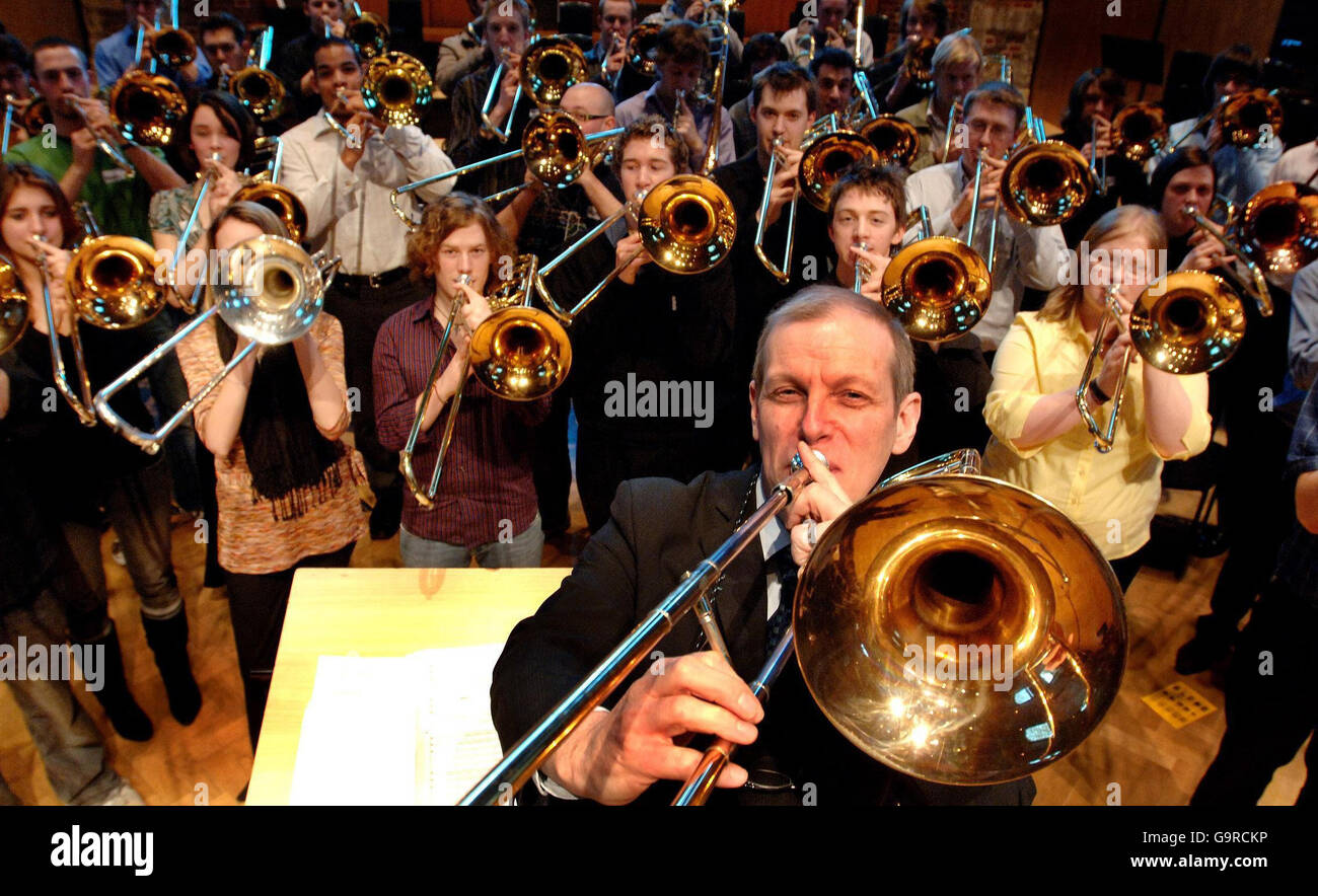 Trombones orchestra hi-res stock photography and images - Alamy