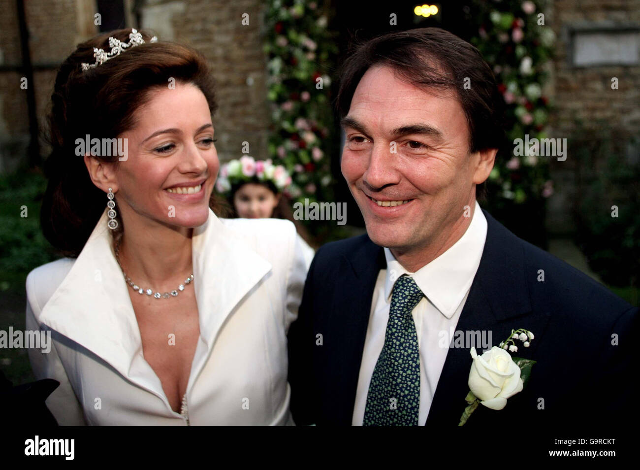 Jane and alan parker leave christ church hi-res stock photography and ...