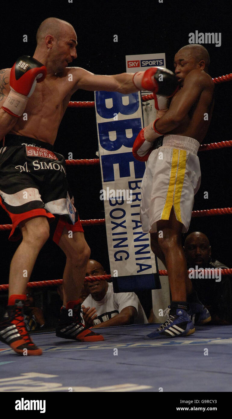 Boxing - European bantamweight title fight - Ian Napa v Simone ...