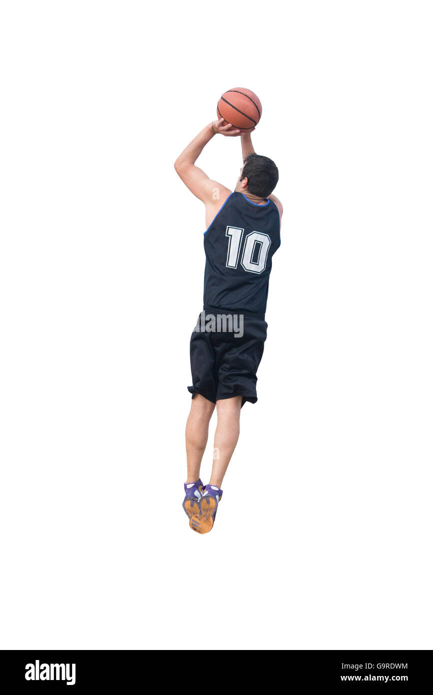 a basketball player shooting Stock Photo - Alamy