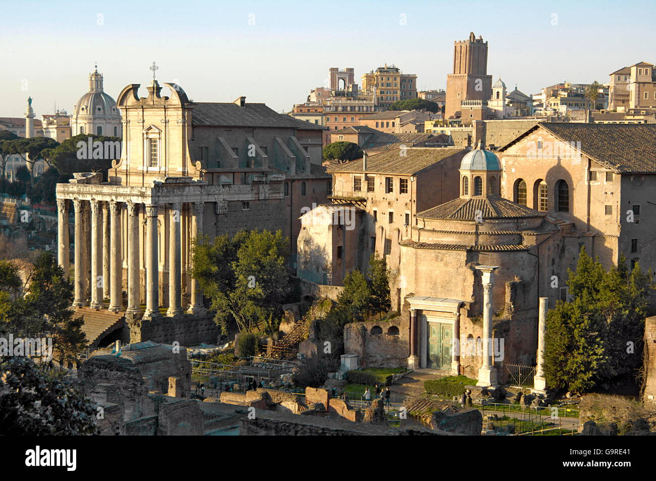 Church of San Lorenzo in Miranda, former Temple of Antoninus and ...