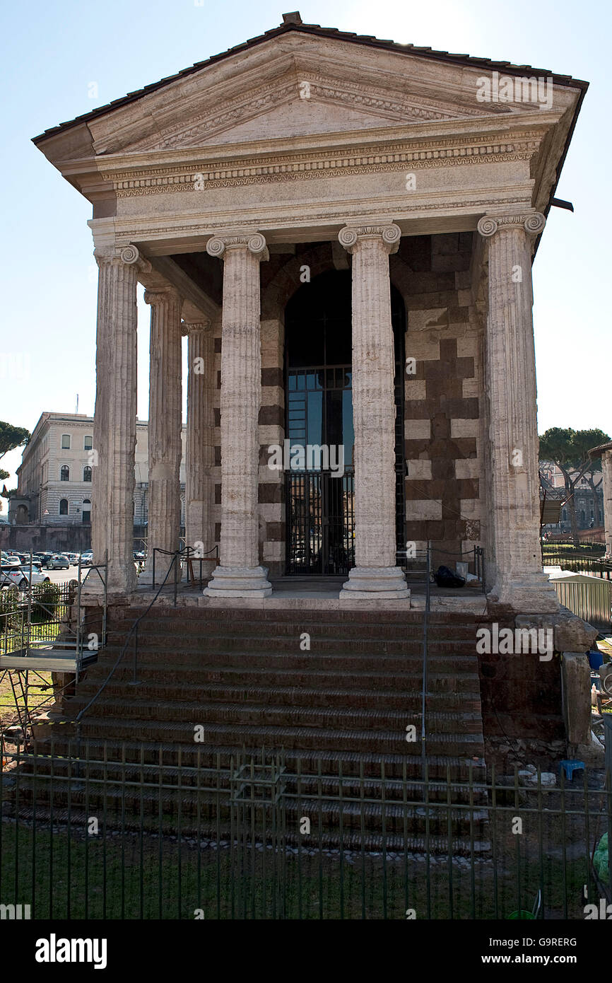 Temple of Portunus, Forum Boarium, Rome, Lazio, Italy Stock Photo - Alamy
