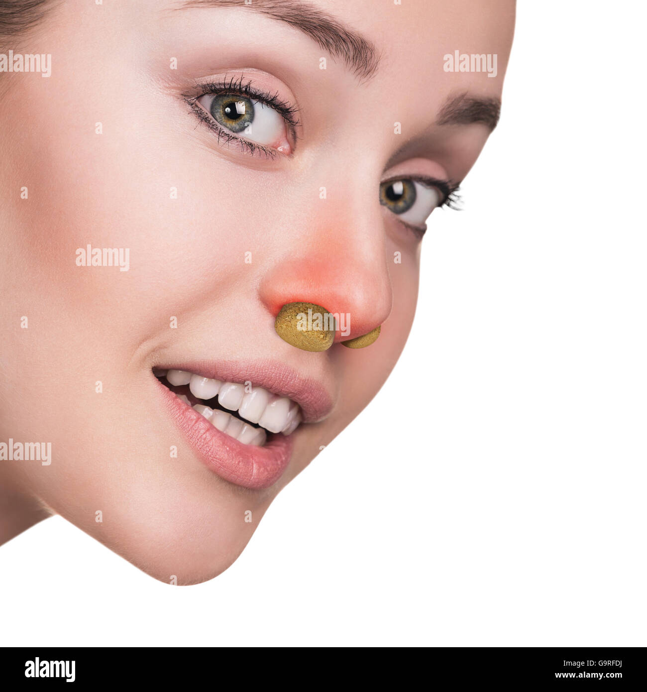 Woman nose hi-res stock photography and images - Alamy