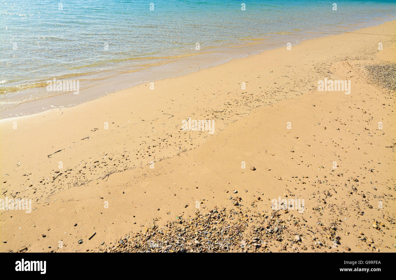 shoreline in Mugoni beach, Sardinia Stock Photo - Alamy
