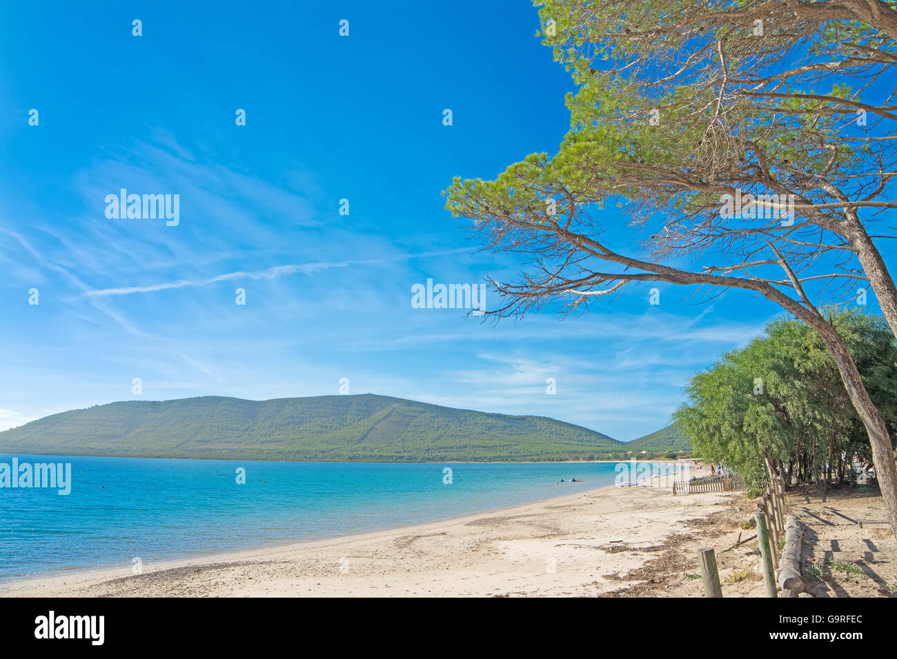 Mugoni beach shoreline under a cloudy sky Stock Photo - Alamy