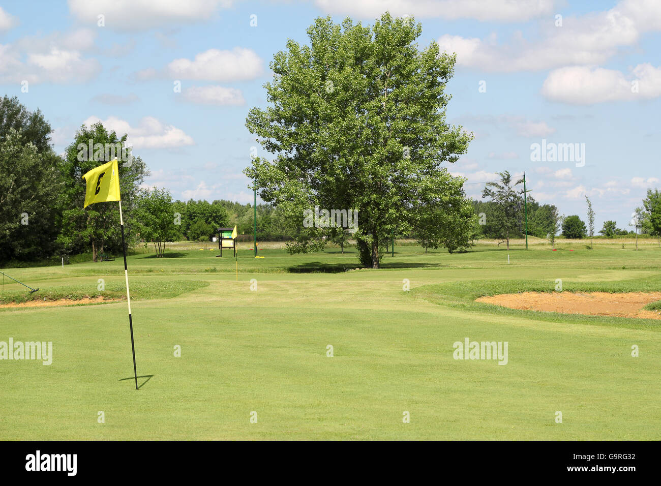 golf field summer landscape Stock Photo - Alamy