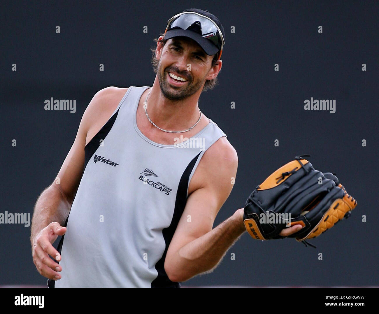 New Zealand's Stephen Fleming during training at the National Stadium ...