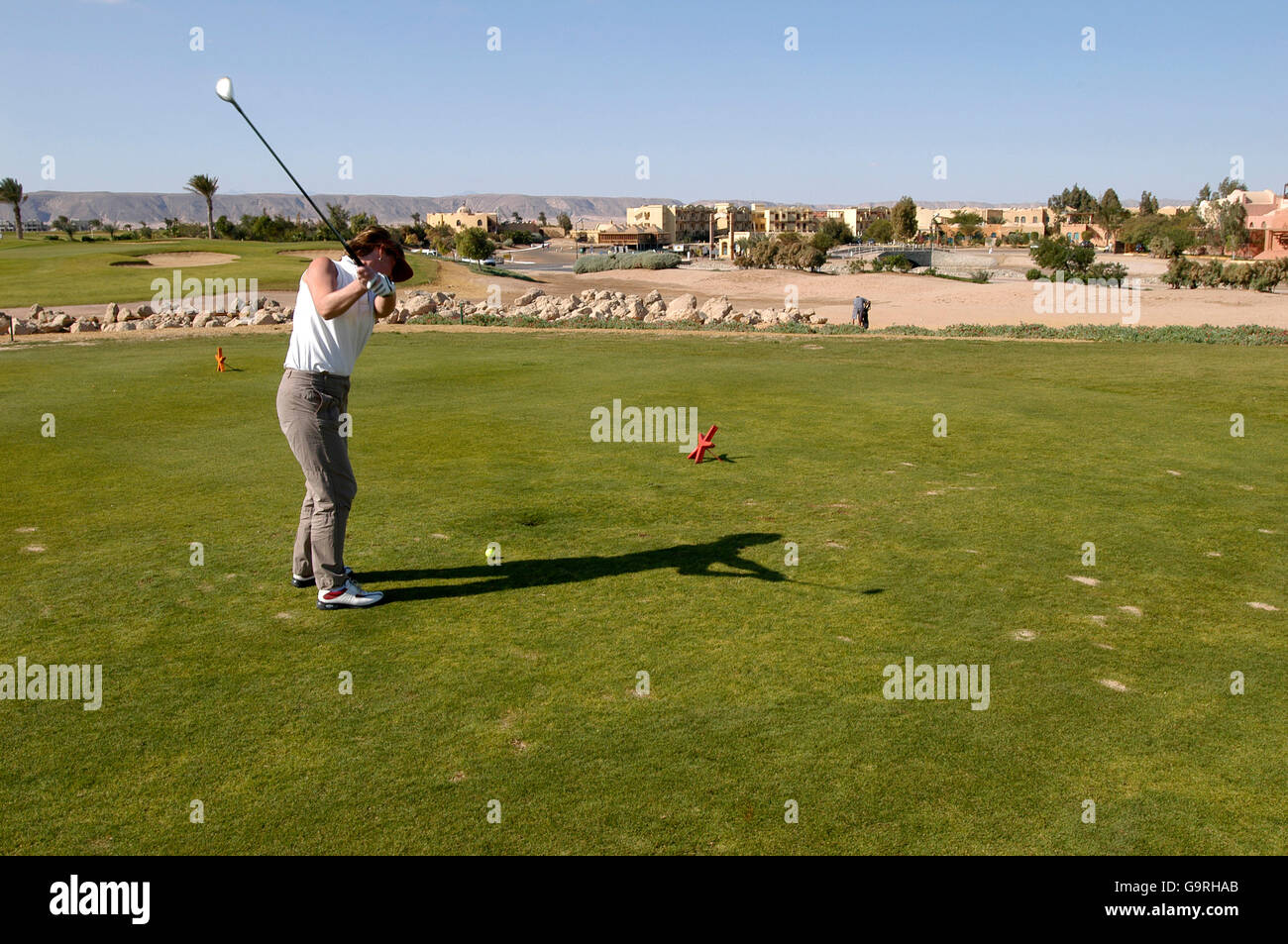Golf course, el-Guna, Egypt Stock Photo - Alamy