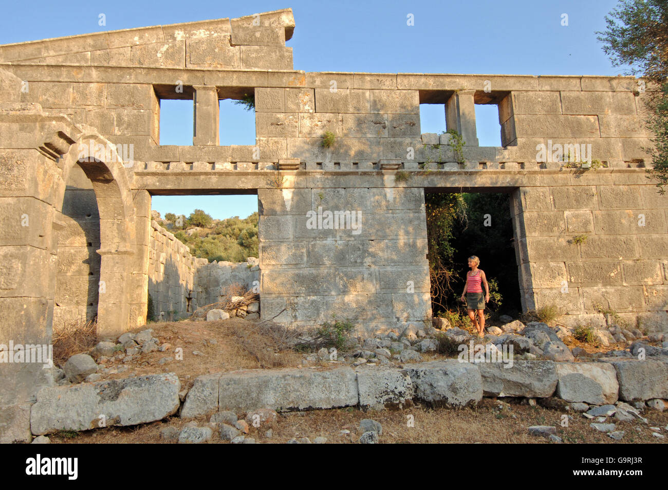 ancient roman granary, ruin, ruins, Demre, Muyra, Lykia, Turkey, Asia ...