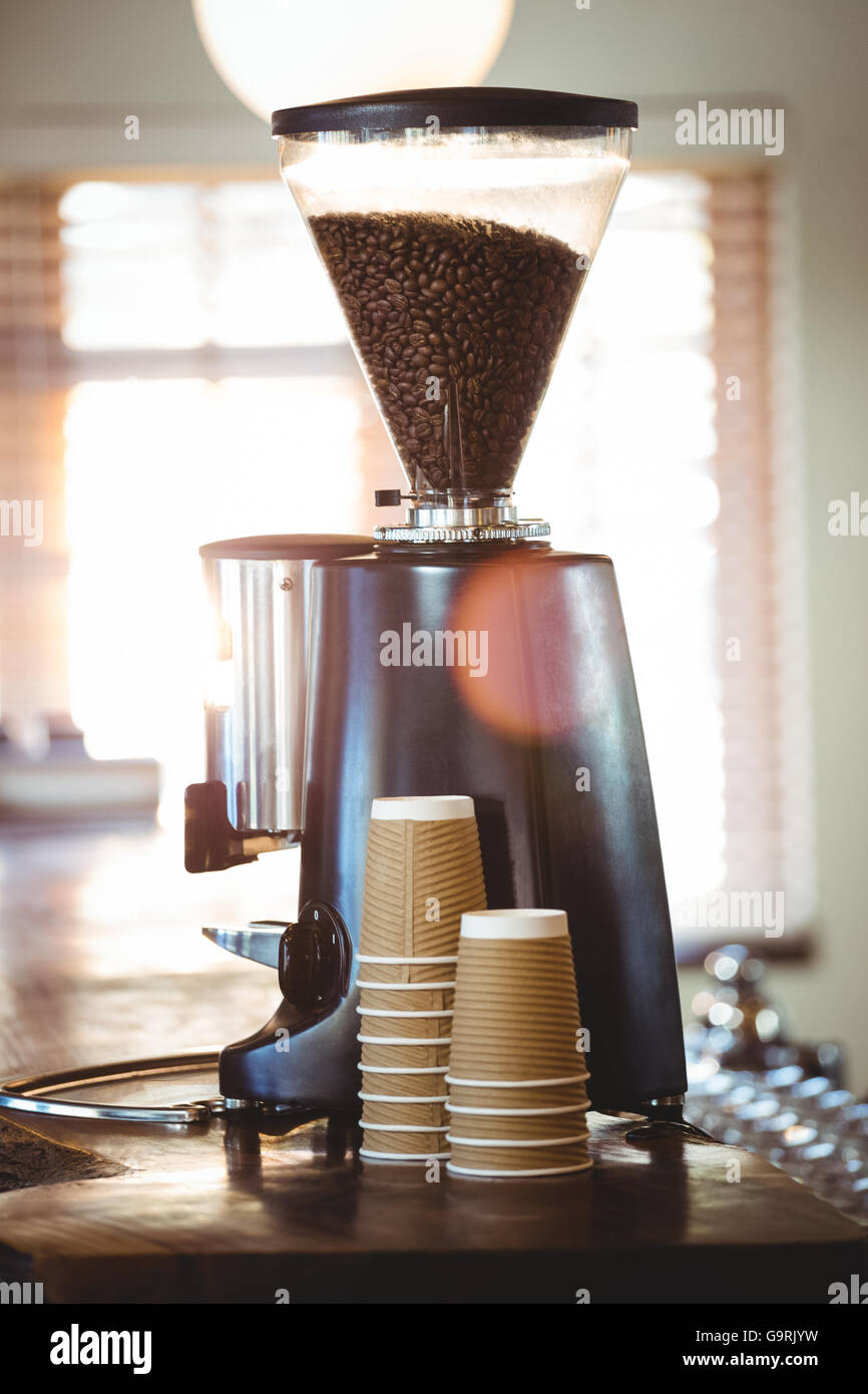 View of a coffee machine Stock Photo - Alamy
