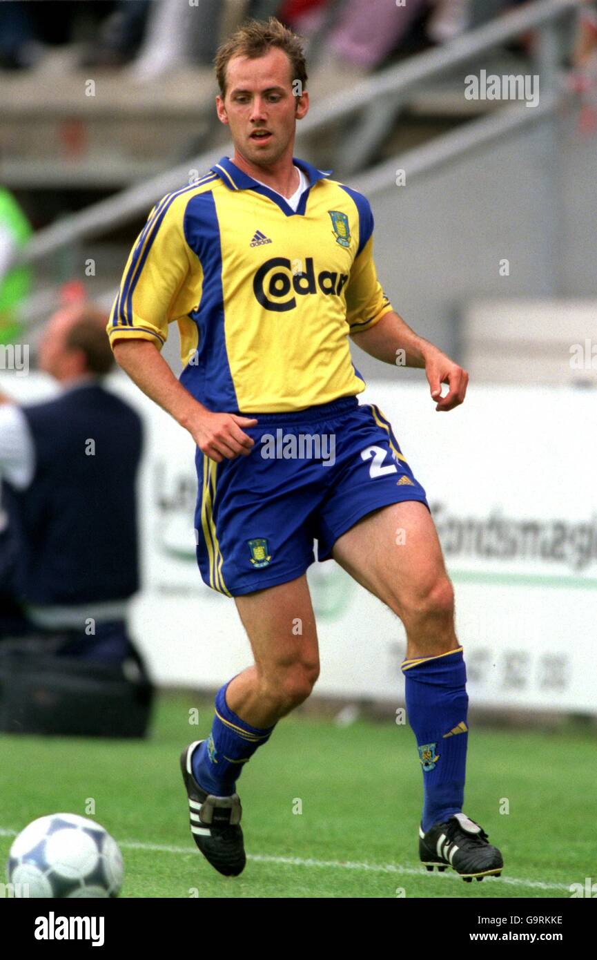 Soccer - Friendly - Brondby v Aberdeen. Thomas Lindrup, Brondby Stock ...
