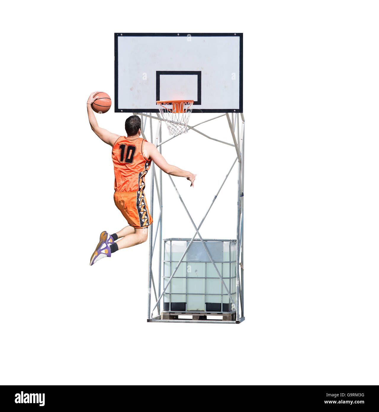 Shooting a hoop Cut Out Stock Images & Pictures - Alamy