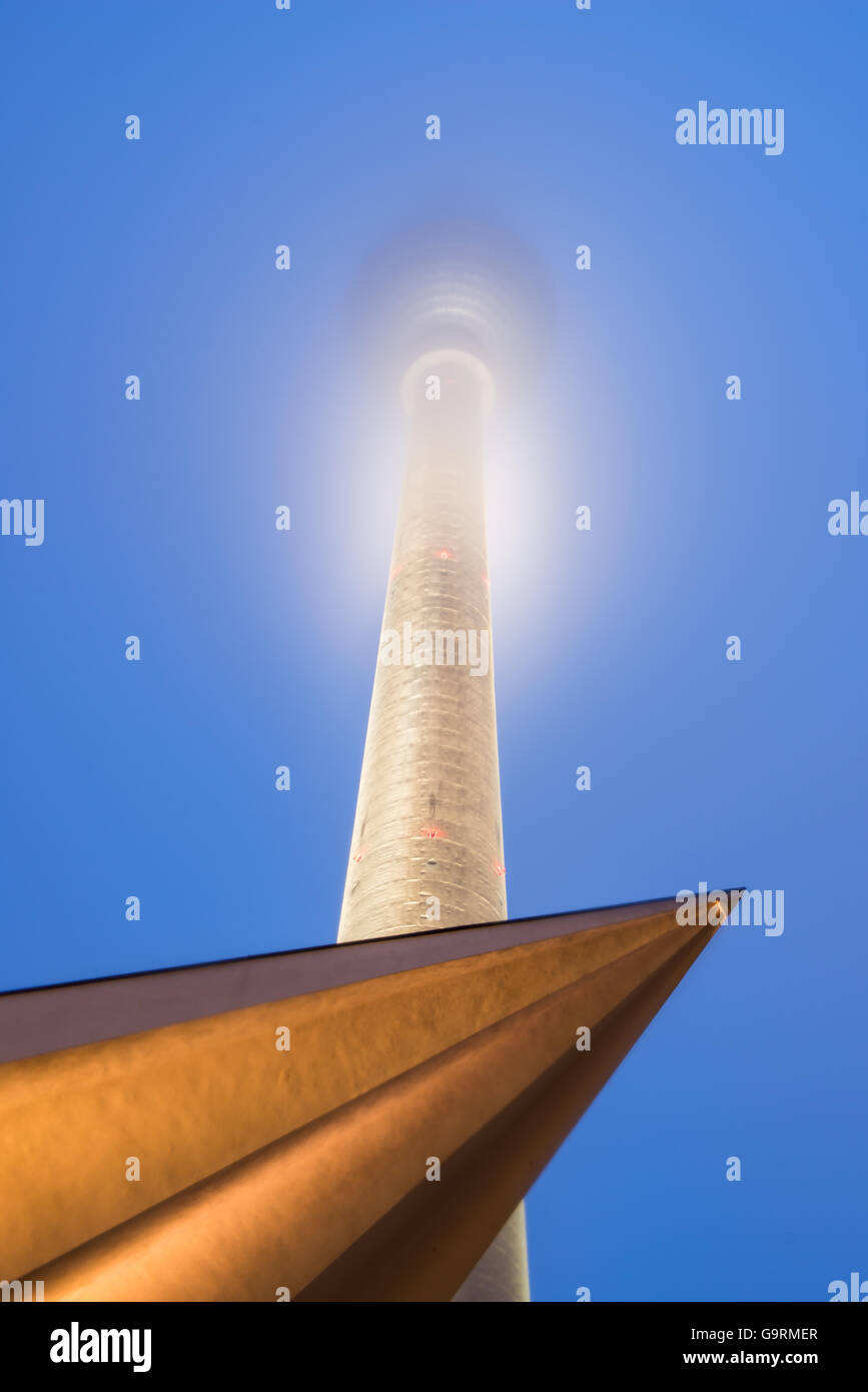 Tv tower at night hi-res stock photography and images - Alamy