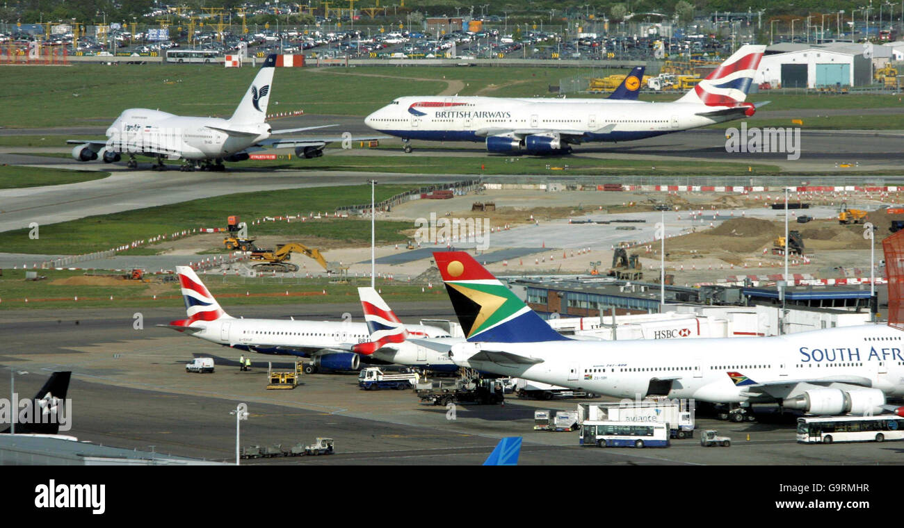 View from the new control tower at Heathrow Airport which is due to ...