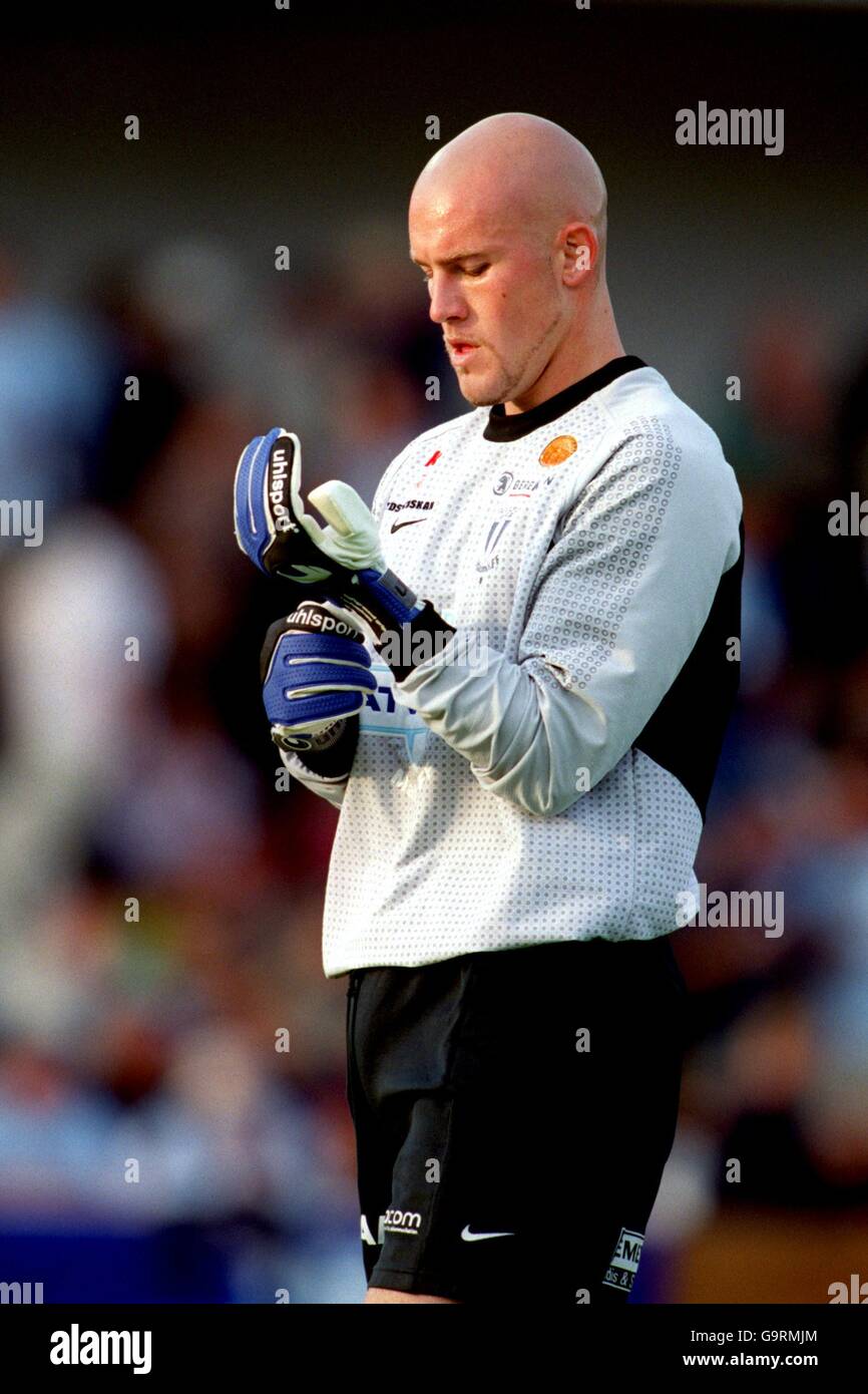 Soccer - Friendly - Malmo v Rangers. Jonnie Fedel, Malmo goalkeeper ...