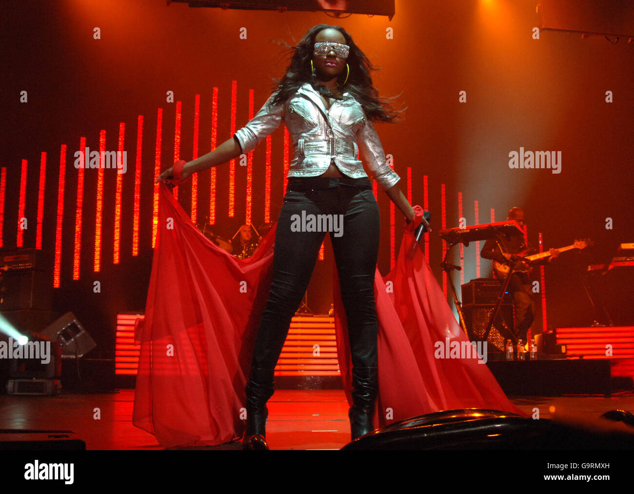 Keisha from The Sugababes in concert at Wembley Arena in north London ...