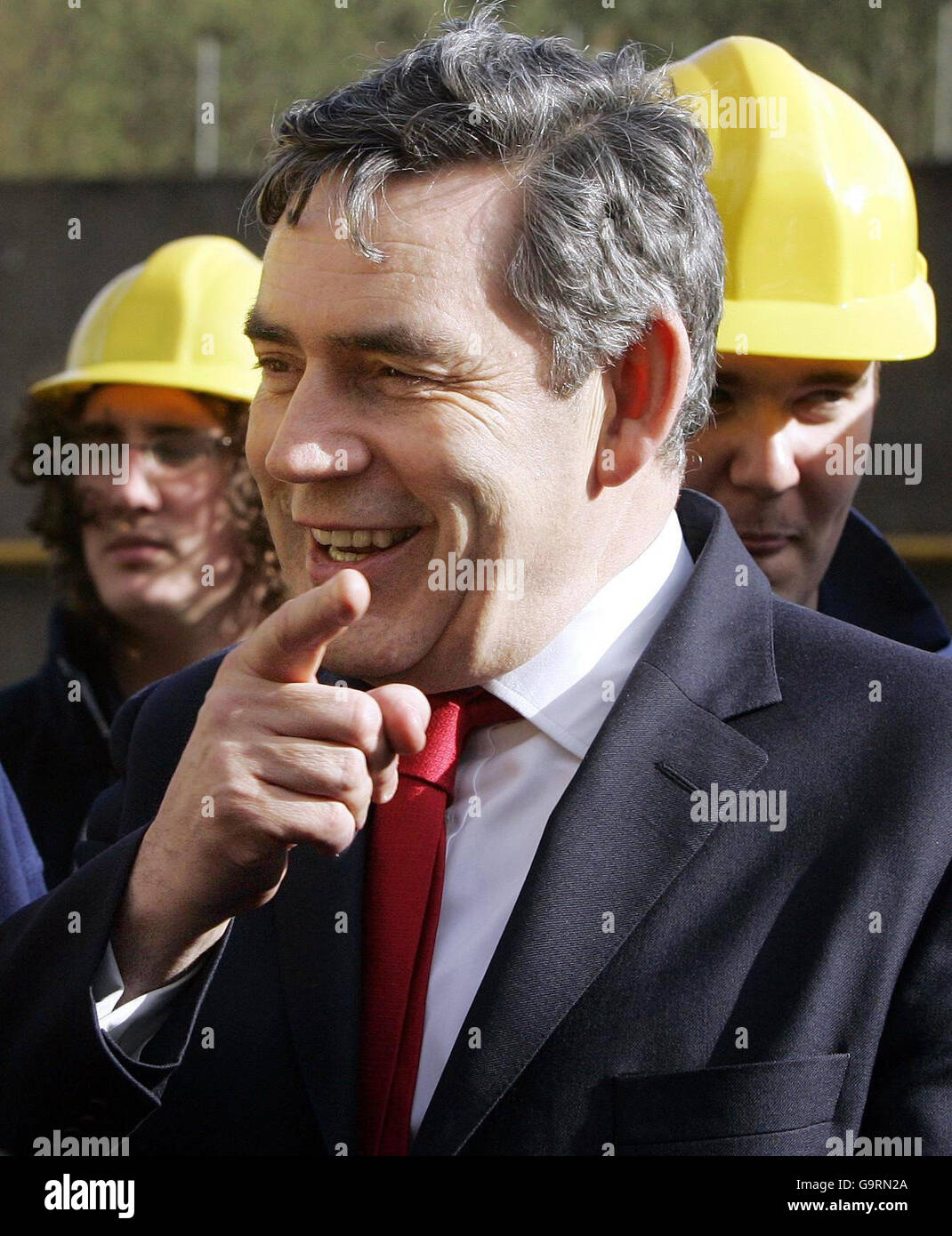 Half length mid top smiling speaking gesturing pointing mangrs hi-res ...