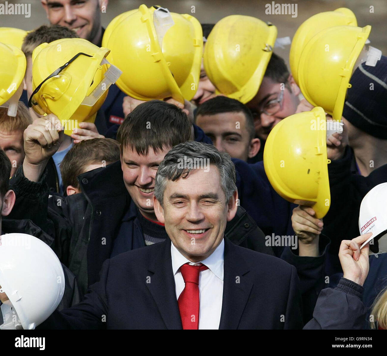 NOTE: RE-CROP OF SCOTLAND Election 3 British Chancellor, Gordon Brown ...