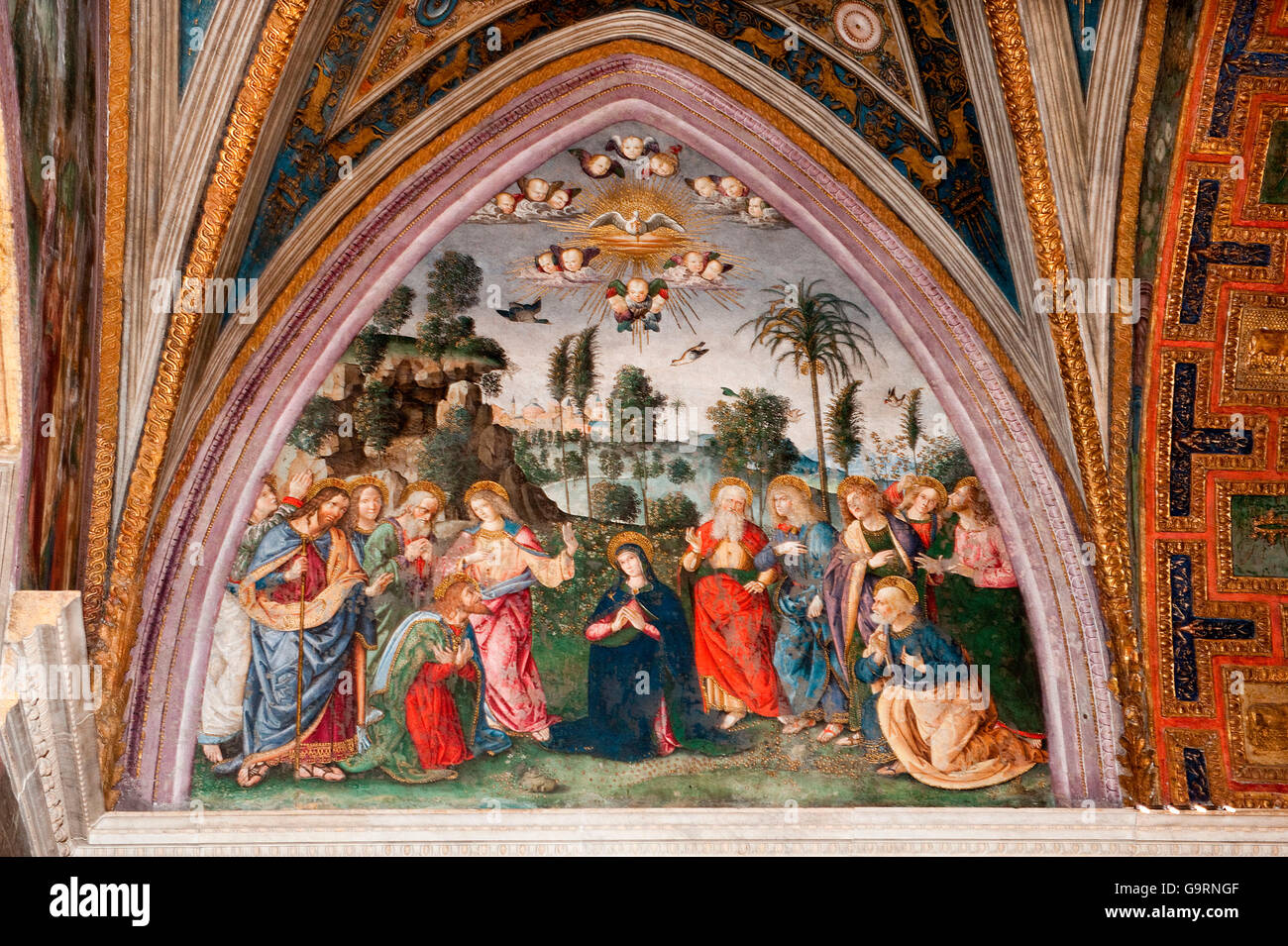 frescos by Raphael, Room of Constantine, Fresco, Fresko, Raphael's ...