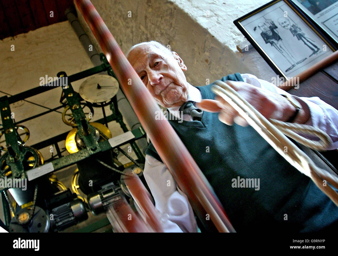 Bell-ringer to celebrate 100th birthday Stock Photo - Alamy