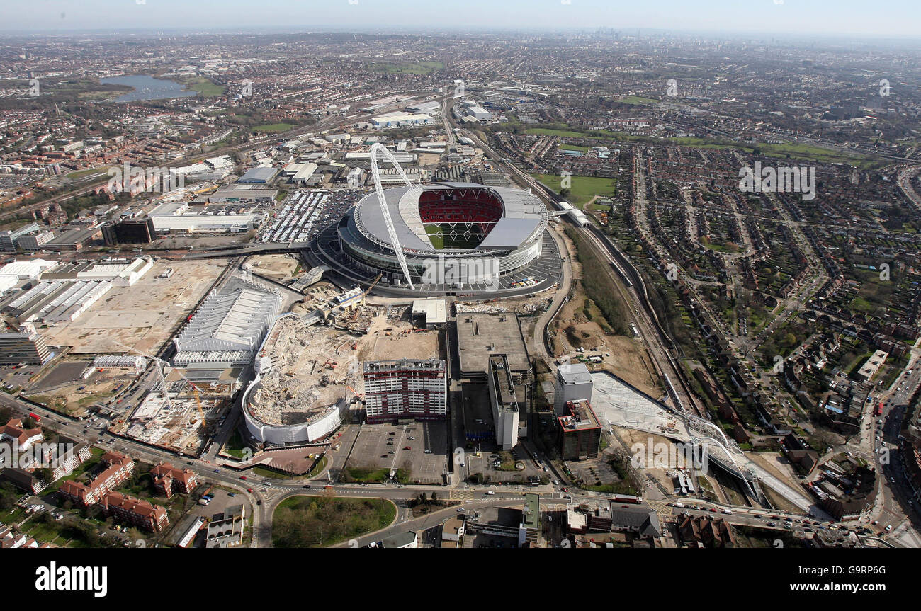 Wembley Stadium aerial views Stock Photo - Alamy