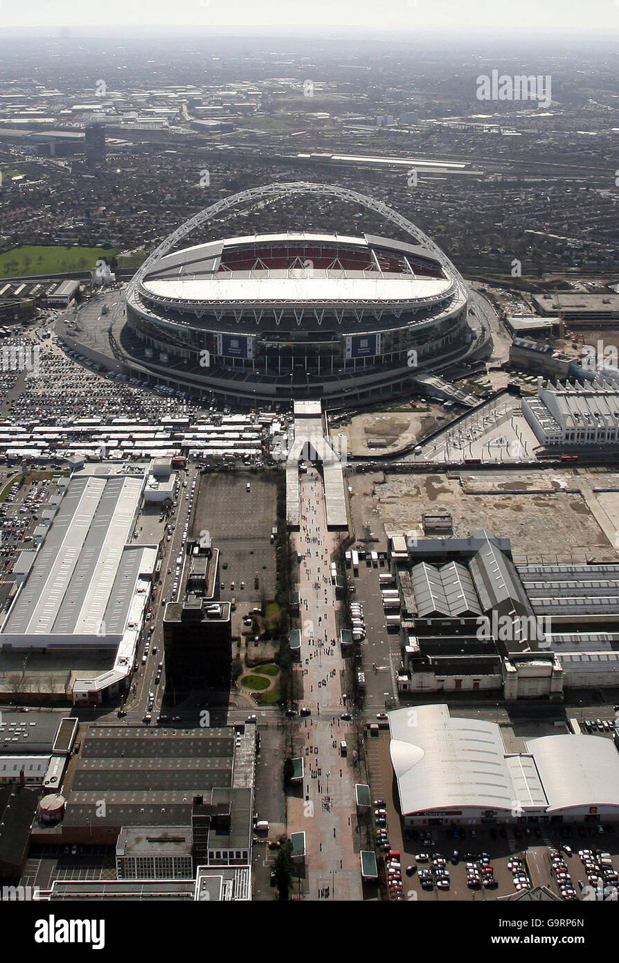 Wembley Stadium aerial views Stock Photo - Alamy