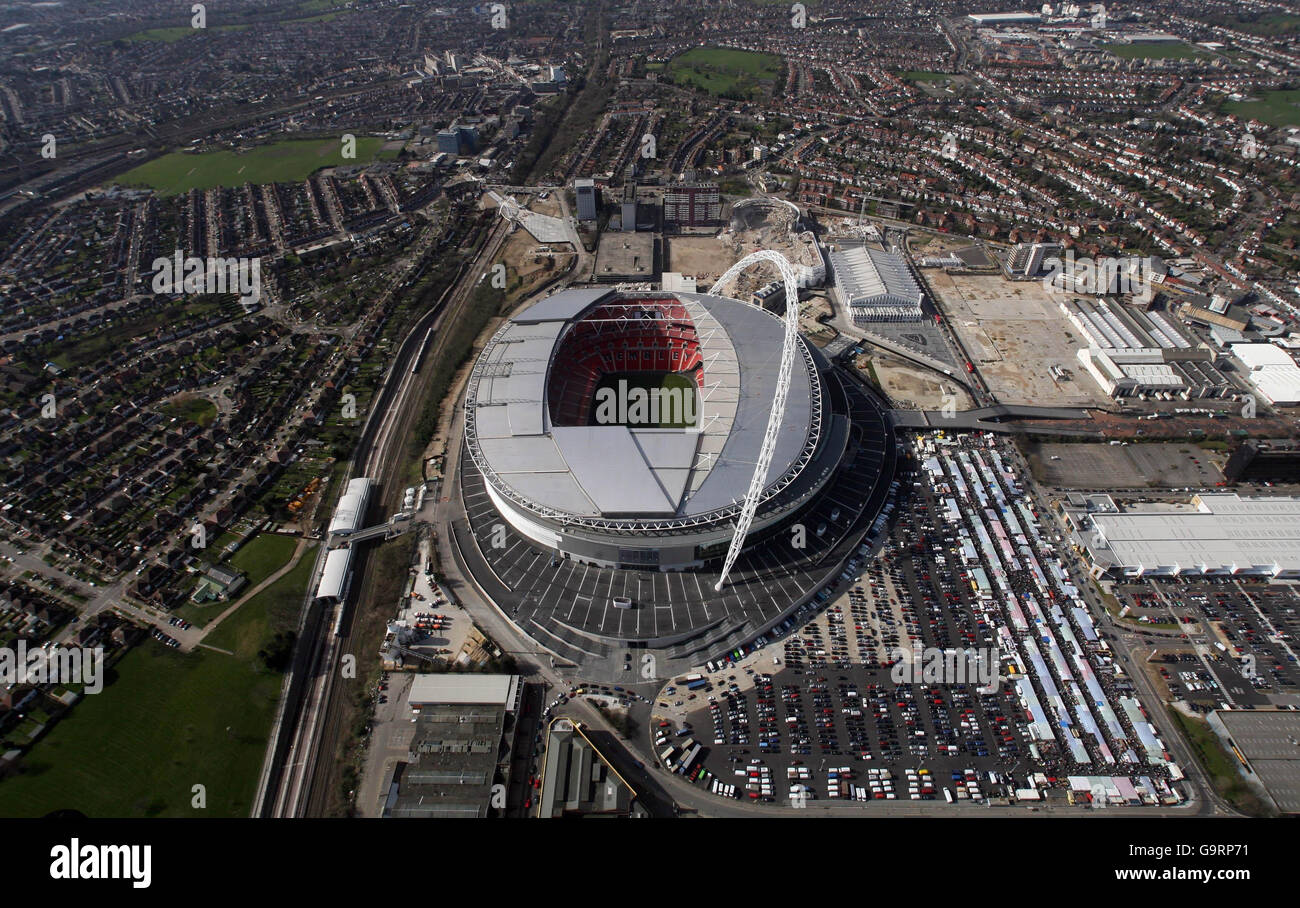 Wembley Stadium aerial views Stock Photo - Alamy