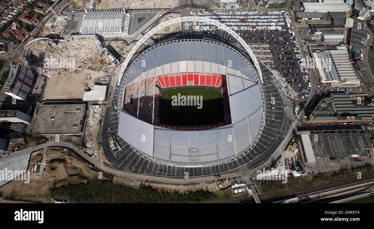 Wembley Stadium aerial views Stock Photo - Alamy