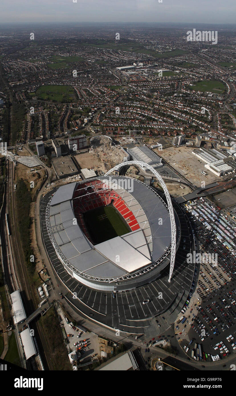 Wembley Stadium aerial views Stock Photo - Alamy